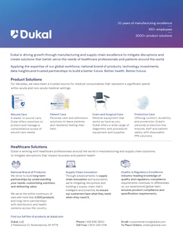 Dukal I Medical Supply & Medical Product Manufacturing